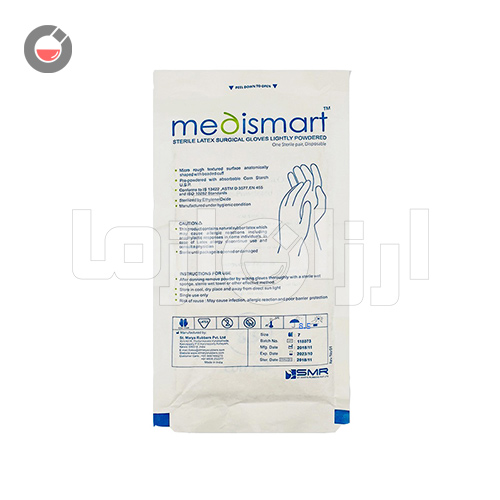 مشخصات، قیمت و خرید دستکش جراحی لاتکس استریل سایز ۶/۵ پودر دار ...